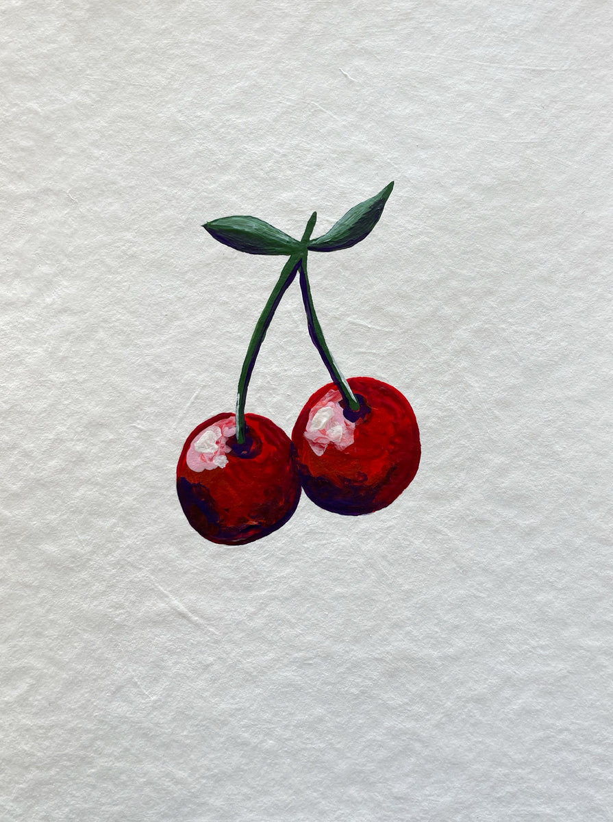 Cherry Painting Favourite Things | Vibrant Art by Emma Crupi Art ...